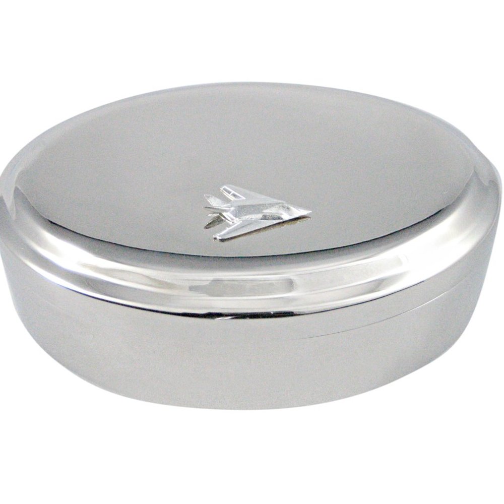 Stealth Fighter Jet Plane Pendant Jewelry Box - Gem